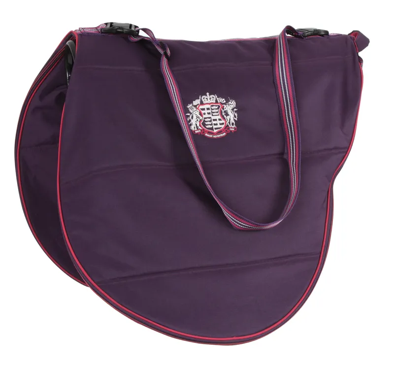 Purple Shires Saddle Carrying Bag