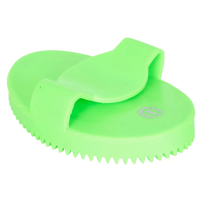 Imperial Riding Soft Curry Comb in Neon Green