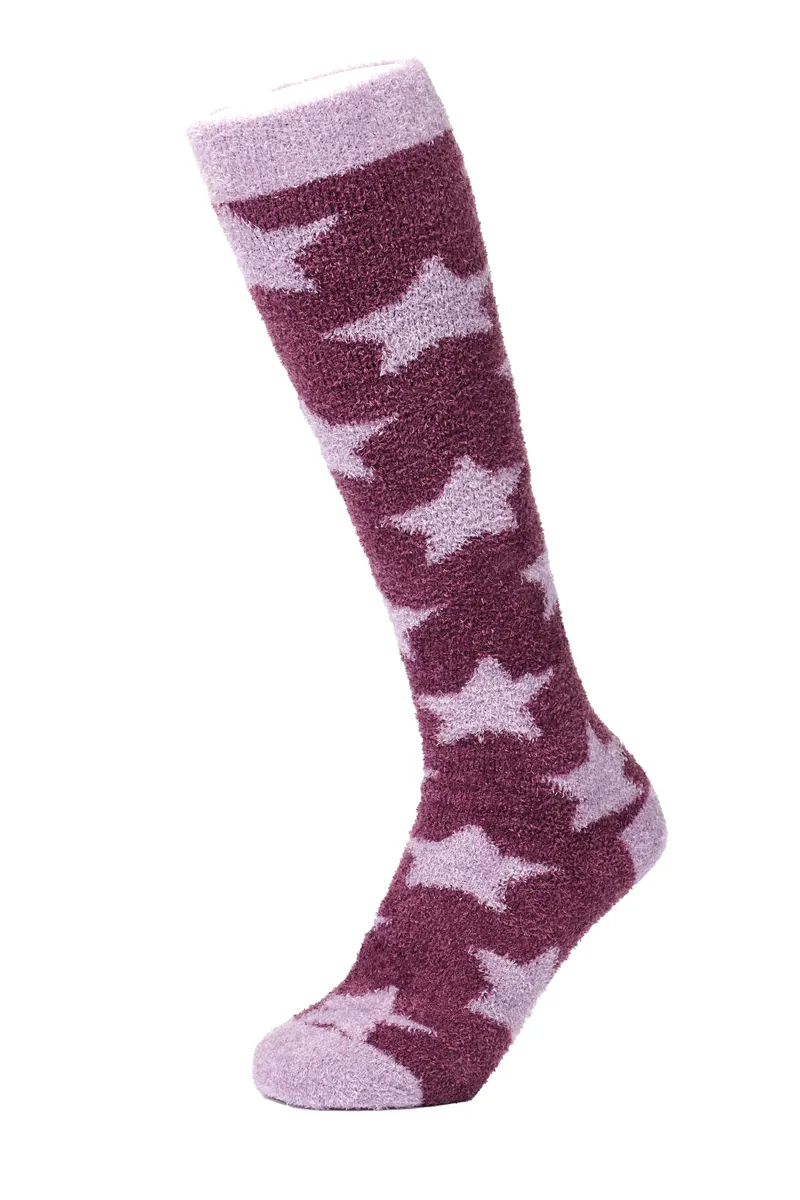 LeMieux Fluffies Socks Adults in Fig