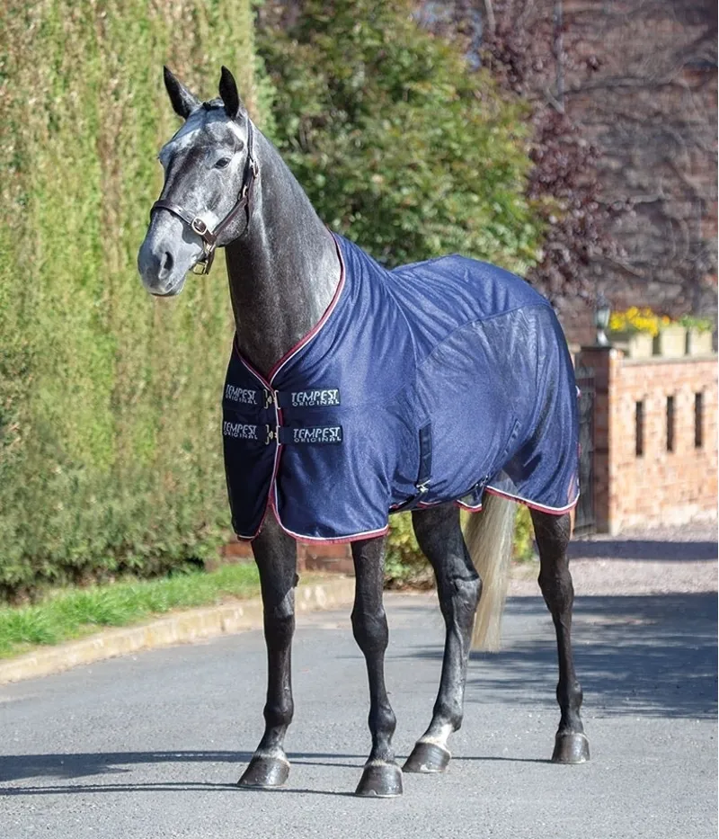 Shires Tempest Original Fleece/Mesh Cooler Rug in Navy