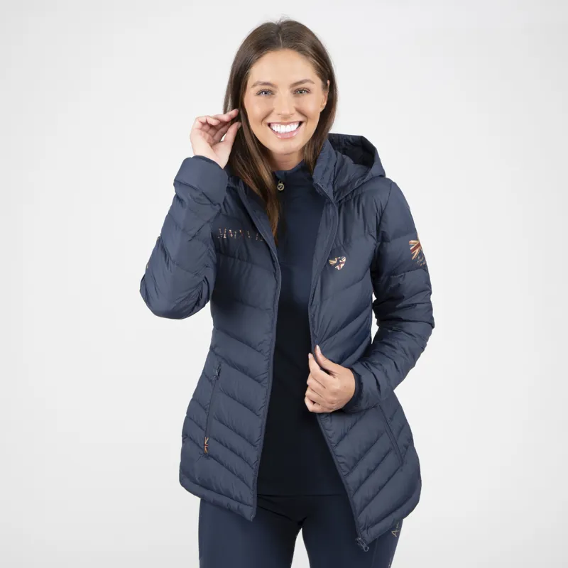 Shires Aubrion Team Padded Jacket Ladies in Navy