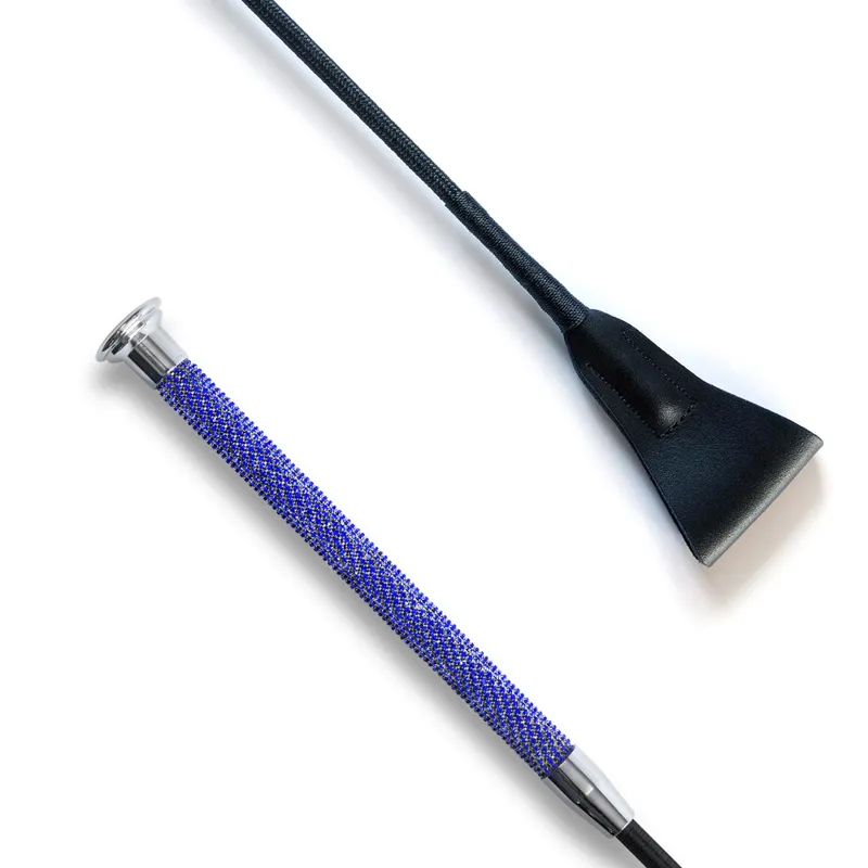 KM Elite Jump Whip with Blue Crystal Grip