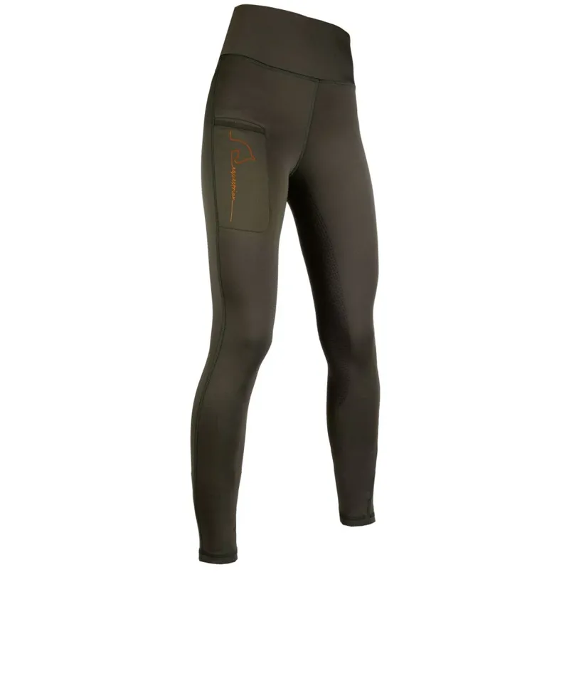 HKM Equestrian Riding Tights in Green