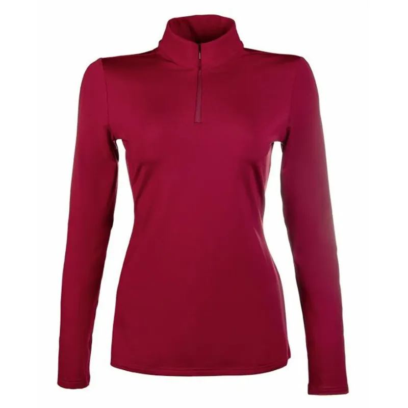 HKM Basic Functional Shirt Ladies in Wine Red