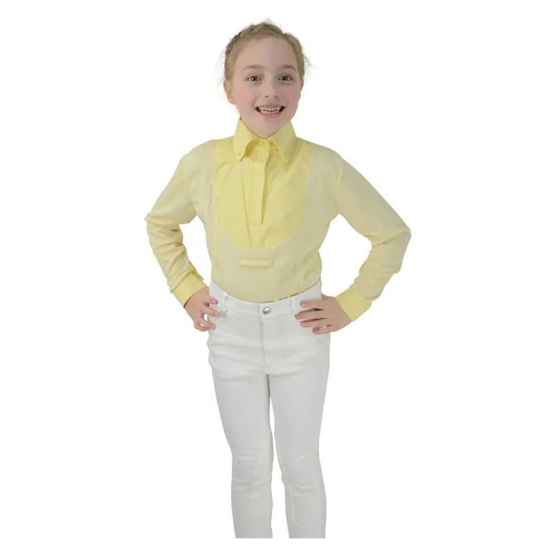 Hy Equestrian Junior Dedham Tie Shirt in Yellow