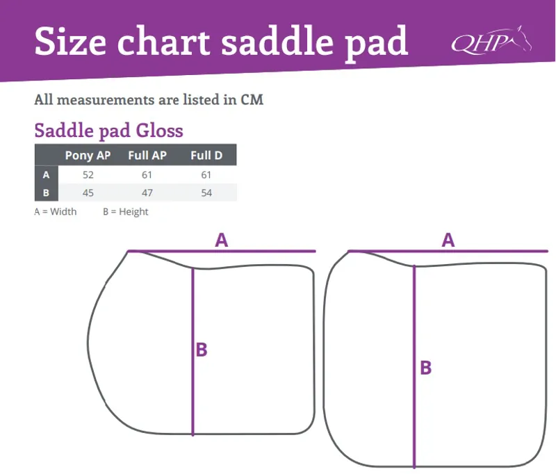 QHP Menton GP Saddle Pad in Plum