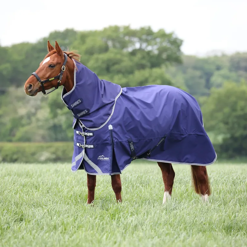 Shires Highlander Original Lite Turnout Rug Neck Cover in Navy