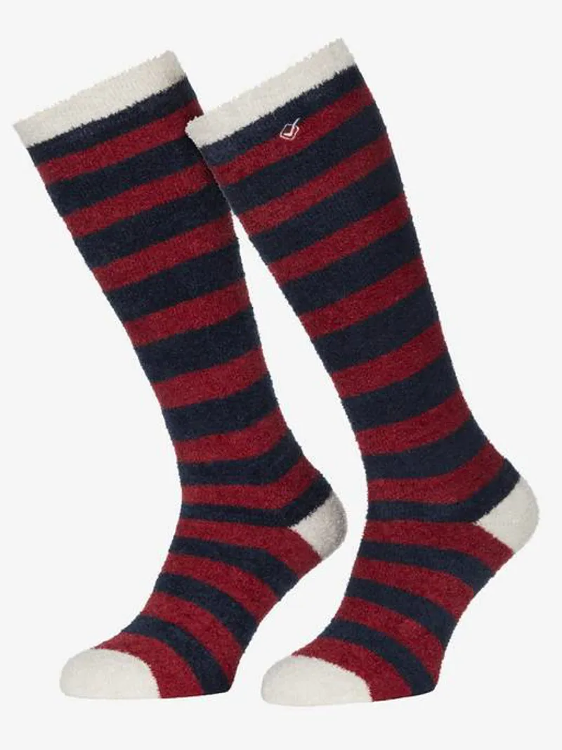 LeMieux Sophie Stripe Fluffies Adults in Navy and Red