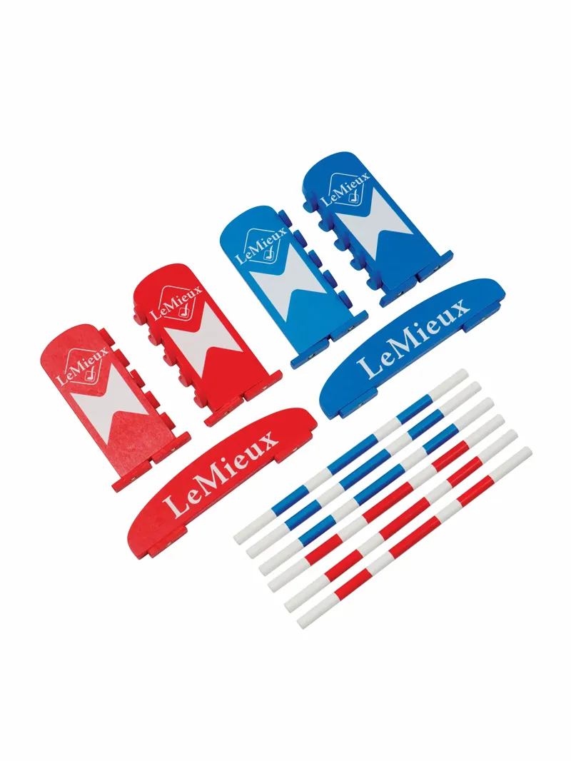 LeMieux Toy Pony Jump Set in Benetton Chilli and White