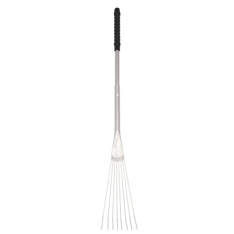 Red Gorilla Tidee Metal Rake with Long Handle in Black