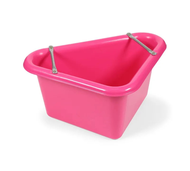 Shires EZI-KIT Corner Manger in Pink - Equestrian Supplies