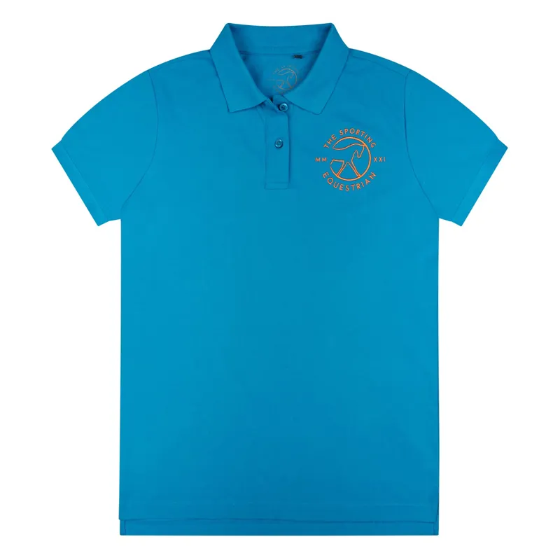 Sporting Equestrian Polo Shirt Regular Fit in Sapphire Blue