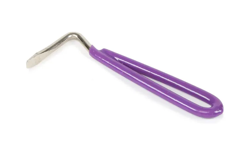 Shires EZI-GROOM Pear Shaped Hoof Pick in Purple