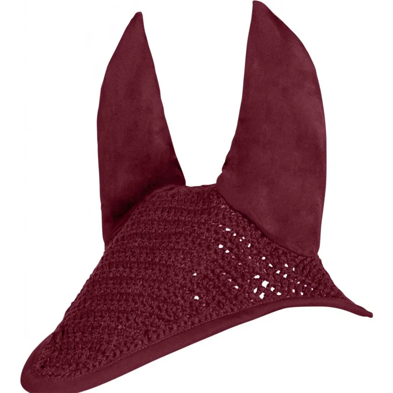 HKM All Round Competition Ear Bonnet in Wine Red